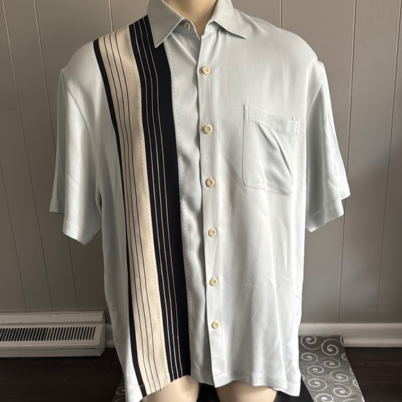Nat Nast | Shirts | Nat Nast Mint Running Stitchembroidered Stripe ...